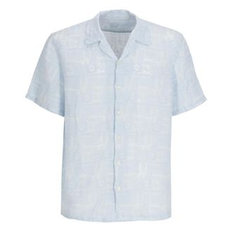 120% Lino Herren, Shirts, Blau, LGr&ouml;&szlig;e