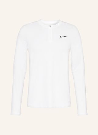 Nike Longsleeve Court Dri-Fit Advantage Aus Mesh weiss