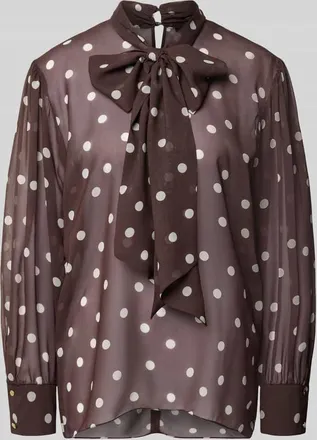 Swing Relaxed Fit Bluse in semitransparentem Design