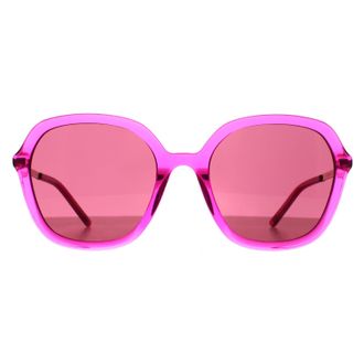 Benetton Rund Damen Milchig Lila Rot BE7039