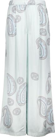 Herzen'sangelegenheit Femme, Pantalons, Bleu, Taille: 40 FR Wide Pantalons