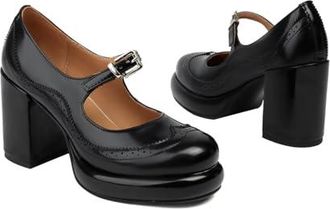 Generic Chaussures Talons Hauts pour Femmes Escarpins Pieds Larges Talon légantes Bloc de Confort Chic Antidérapante Haut Sexy Mariages et Fêtes