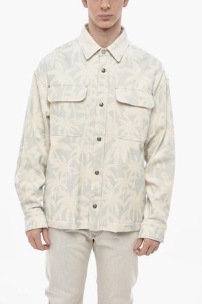 Palm Angels Cotton Cloth Overshirt ALL-OVER PALM Palm Angels