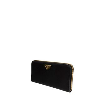 Prada Womens Black Nylon Wallet