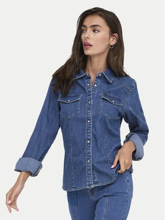 Only Jeanshemd Sasia 15352339 Blau Slim Fit