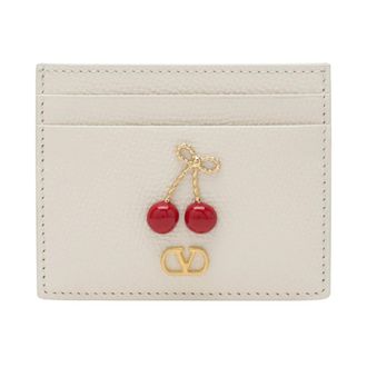 Valentino Garavani Femme, Accessoires, Beige, Taille: ONE Size Porte-cartes VLogo Signature