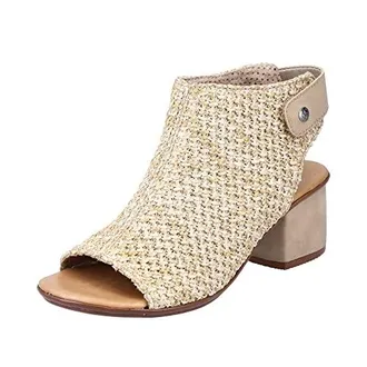 Rieker Femme 64670 Sandale, Porcelaine Sable, 39 EU
