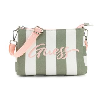 Guess Homme, Sacs, Vert, Taille: ONE Size Sac Bandouli&egrave;re avec Logo Central