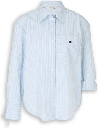 Tom Tailor Langarmbluse Blusen & Shirts Oversize Hemdbluse mit Herz-Stickerei