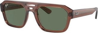 Ray-Ban unisex, Accessoires, Brun, Taille: 54 MM Lunettes de soleil Corrigan