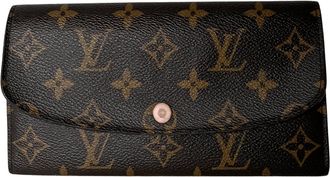 Louis Vuitton Portemonnaie - Louis Vuitton Emilie Geldborse Monogram Canvas Bra - Gr. unisize - in Braun - f&uuml;r Damen