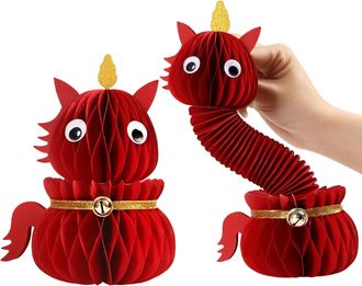 Generic Fr&uuml;hling Tisch - Mehrfarbiges 3D Papier Urlaubsfigur, Elegante Weihnachtsm&uuml;nzen, K&uuml;nstlerisches Interieur, Festliches Eingangsregal Mit Dimensional