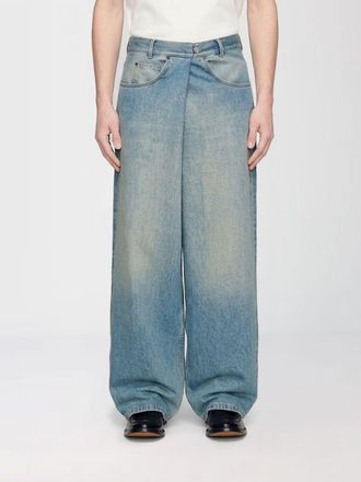 Maison Margiela Wrap-Jeans von mit weitem Bein aus Baumwoll-Denim