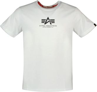 Alpha Industries Herren Basic T Ml T-Shirt, Weiß, 3XL