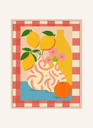 Liv Corday Wandbild Fruchtige Harmonie Mit Rahmen braun