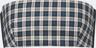 Dries Van Noten Bandeau-Top aus Baumwollflanell