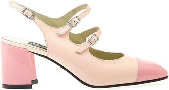 Carel Hohe Schuhe - Slingback Heel 70 Mm Powder And Pink Patent - Gr. 36,5 (EU) - in Beige - f&uuml;r Damen