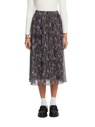 Esprit Damen 083EE1D306 Rock, 002/BLACK 2, M