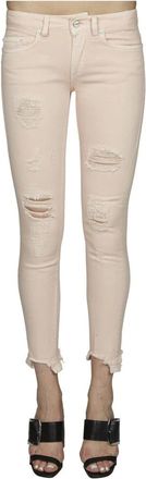 Dondup Femme, Jeans, Rose, Taille: W26 Jean Skinny Effet D&eacute;lav&eacute;
