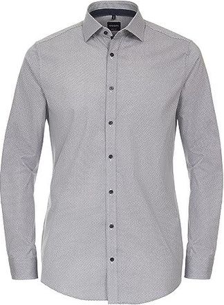 Venti Chemise daffaires imprimée Body Fit, marron, 39