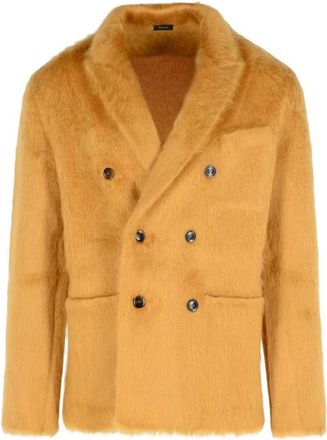 Tom Ford Homme, Vestes, Brun, Taille: L Veste en mohair