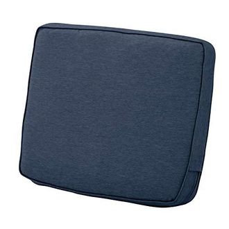 Classic Accessories Montlake FadeSafe Wasserabweisendes Sitzkissen f&uuml;r den Au&szlig;enbereich, 53,3 x 55,9 x 10,2 cm, Indigoblau meliert, Outdoor-Stuhlkissen, Terrassenkissen