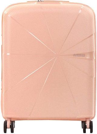 American Tourister STARVIBE METALLIC PEACH SPINNER 55/20 EXP TSA Trolley Koffer mit 3-stelliger Zahlenkombination und TSA-Funktion