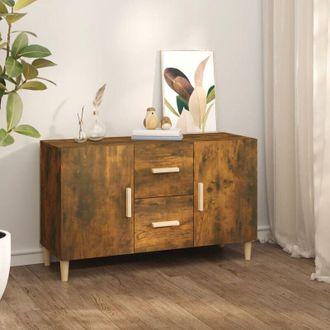 vidaXL Buffet chêne fumé 100x36x60 cm bois dingénierie