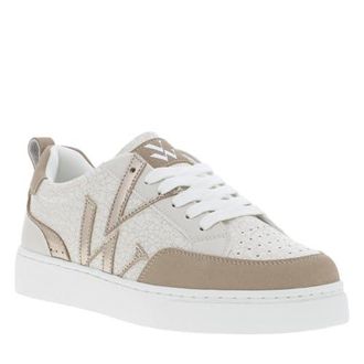 Vanessa wu Tennis taupe et beige avec un effet craquel&eacute; et semelle plate - Taille numeric_37