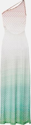 Missoni One-Shoulder-Maxikleid aus H&auml;kelstrick