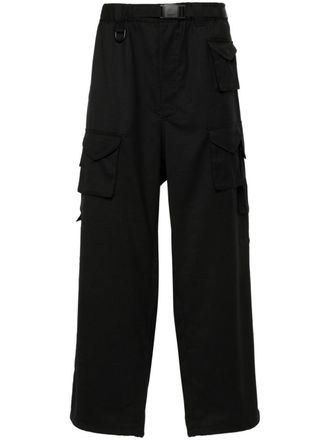 Yohji Yamamoto pantalon à coupe ample - Noir