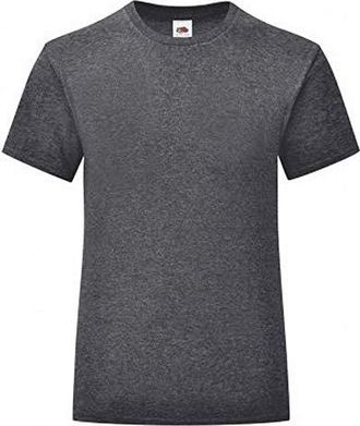 Fruit Of The Loom T-Shirt Iconic - Homme (2XL) (Gris fonc&eacute; chin&eacute;)