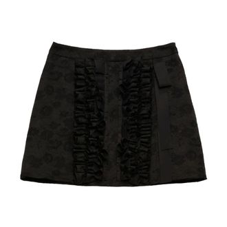 Msgm Msgm, Femme, Jupes, Noir, Taille: 40 FR Jupe Pliss&eacute;e Noire