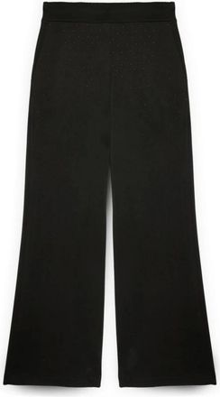 Fiorella Rubino Femme, Pantalons, Noir, Taille: 40 FR Pantalon Large &agrave; Motifs Discrets