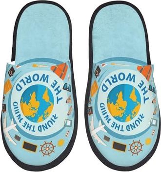 Generic Pantoufles De Maison Voyager En Avion Doux Pantoufles De Voyage R&eacute;utilisables Chaussons Pour Chambre Camping Int&eacute;rieur L