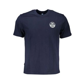 North Sails Blu Baumwoll-T-Shirt - - Tops - Herren - Blau - M