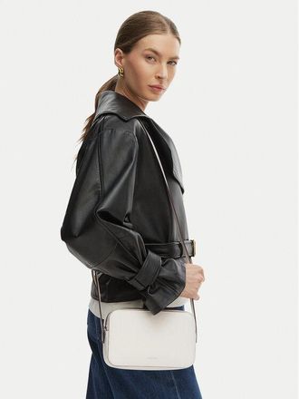 Calvin Klein Handtasche Foil Logo Elongated Camera Bag LV04F3276G Wei&szlig;