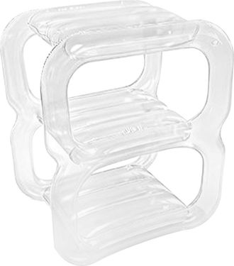 Garneck Aufblasbares Transparentes Schuhregal aus PVC Faltbarer Mehrlagiger Schuhorganizer f&uuml;r Kleiderschrank Eingangsbereich und Badezimmer Platzsparender Sc