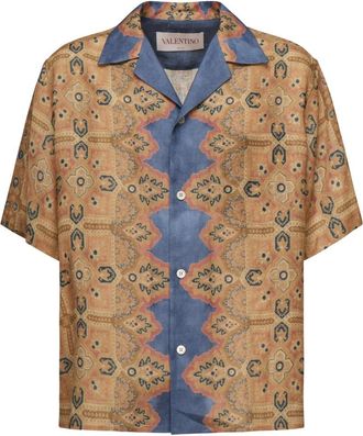 Valentino Garavani Homme, Chemises, Multicolore, Taille: S Chemises Bowling