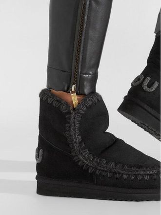 Mou Schneeschuhe Eskimo 18 Glitter Logo MU.FW101050A Schwarz