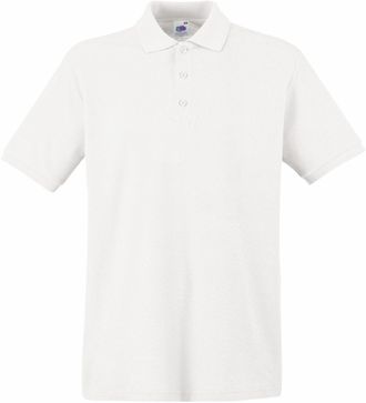 Fruit Of The Loom Fruit of the loom Herren Premium Polo Poloshirt, Wei&szlig; (White 000), XX-Large