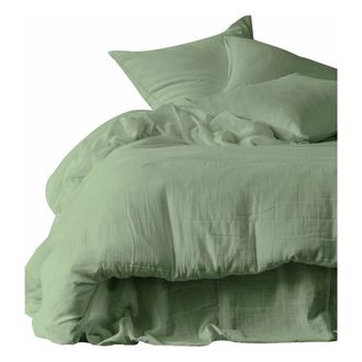 Haomy Housse de couette Dili en voile de coton Haomy
