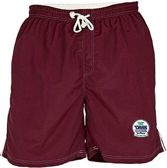 D555 Short de bain long (Yarrow) de taille XL à 8XL, multicolore, bordeaux, 3XL