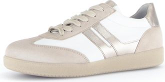 Gabor Damen Low-Top Sneaker, Frauen Sneaker,sportlich,schwarz,Jollys,rot,Glitzer,blau,Rolling-Soft,Sensitive,Basic,Oak/Weiss/Puder,38.5 EU / 5.5 UK