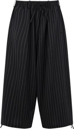 Yohji Yamamoto Homme, Pantalons, Noir, Taille: XL Refined Wool UT Relaxed Chino Pants