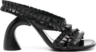 Dries Van Noten Femme, Chaussures, Noir, Taille: 38 1/2 EU Mules &agrave; Talons