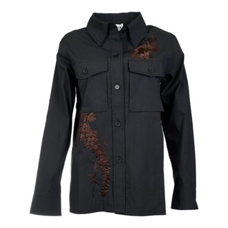 P.A.R.O.S.H. Cam Ricamo - - Blouses & Shirts - Damen - Schwarzk - S
