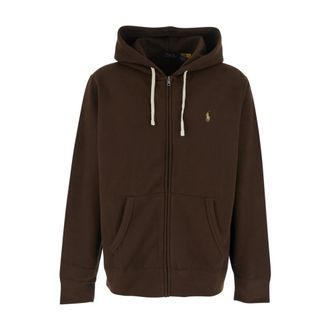 Polo Ralph Lauren Kapuzen-Sweatshirt mit Kordelzug und Rei&szlig;verschluss - - Sweatshirts & Hoodies - Herren - Braun - S