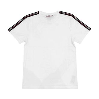 GCDS Logo Tape Ss T-Shirt - - Tops - Herren - Wei&szlig; - XS