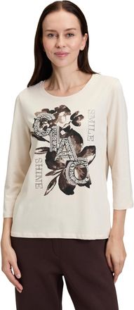 Betty Barclay Damen 2604/1092 T-Shirt, Patch Beige/Black, 42